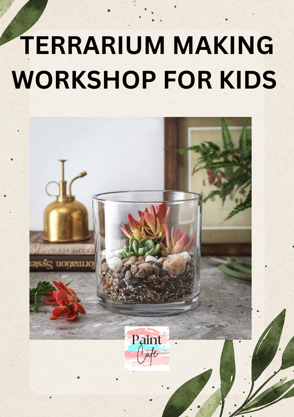 Kids Party - Terrarium making Workshop for Kids – Paint Cafe Studio
